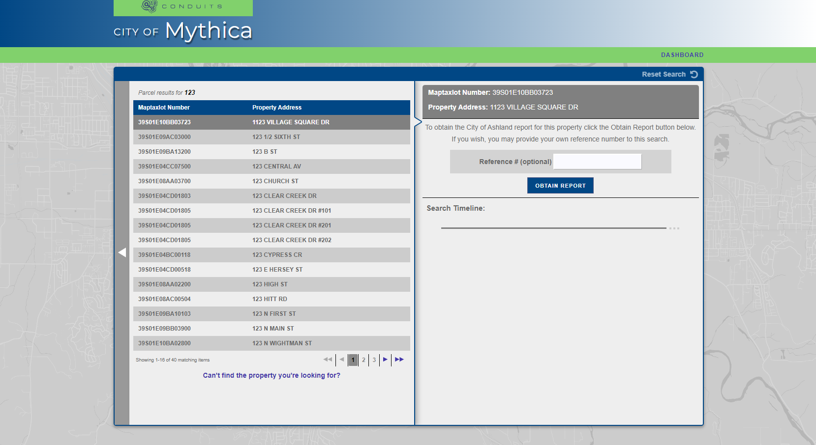 Online lien, code and utility property reports ⁄ Net Assets